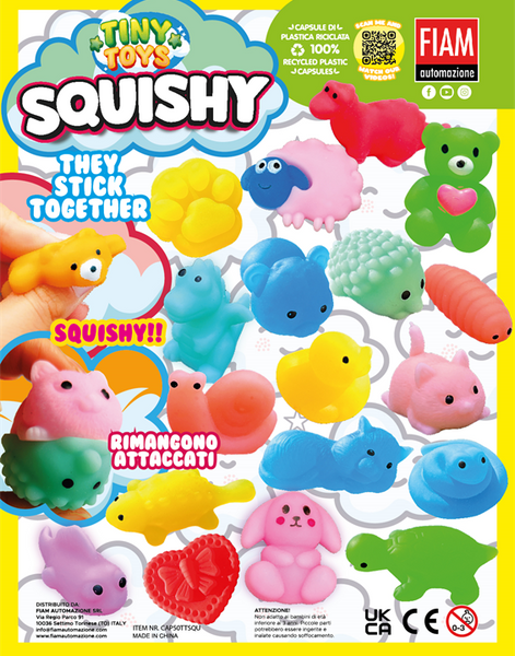 Tiny Toys Squishy Stick Together (x600) 50mm Prize Capsule – Maxx Grab