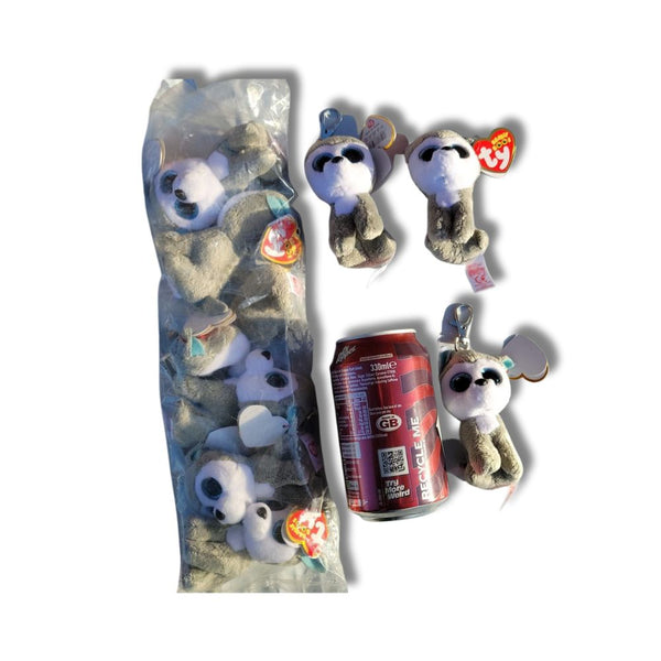 Ty Slush Boo Grey Dog Plush Key Clip (x24) Ty Brand – Maxx Grab